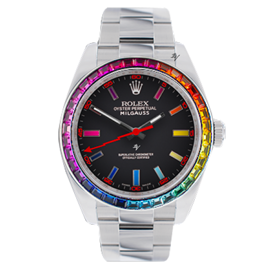 Rolex Rainbow steel MK2 - Limited edition - Black Venom custom | Black ...